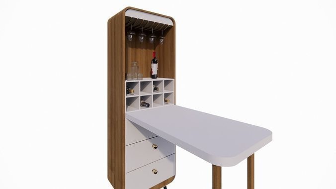 3D model Bar Unit VR / AR / low-poly | CGTrader