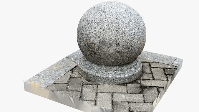 Round stone pier 3d scan 3D model | CGTrader