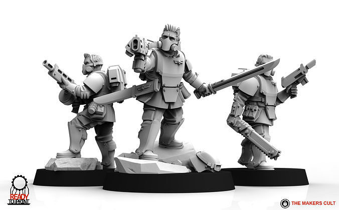 Universal Guard - Shock Sergeant Builder 3D model 3D printable | CGTrader