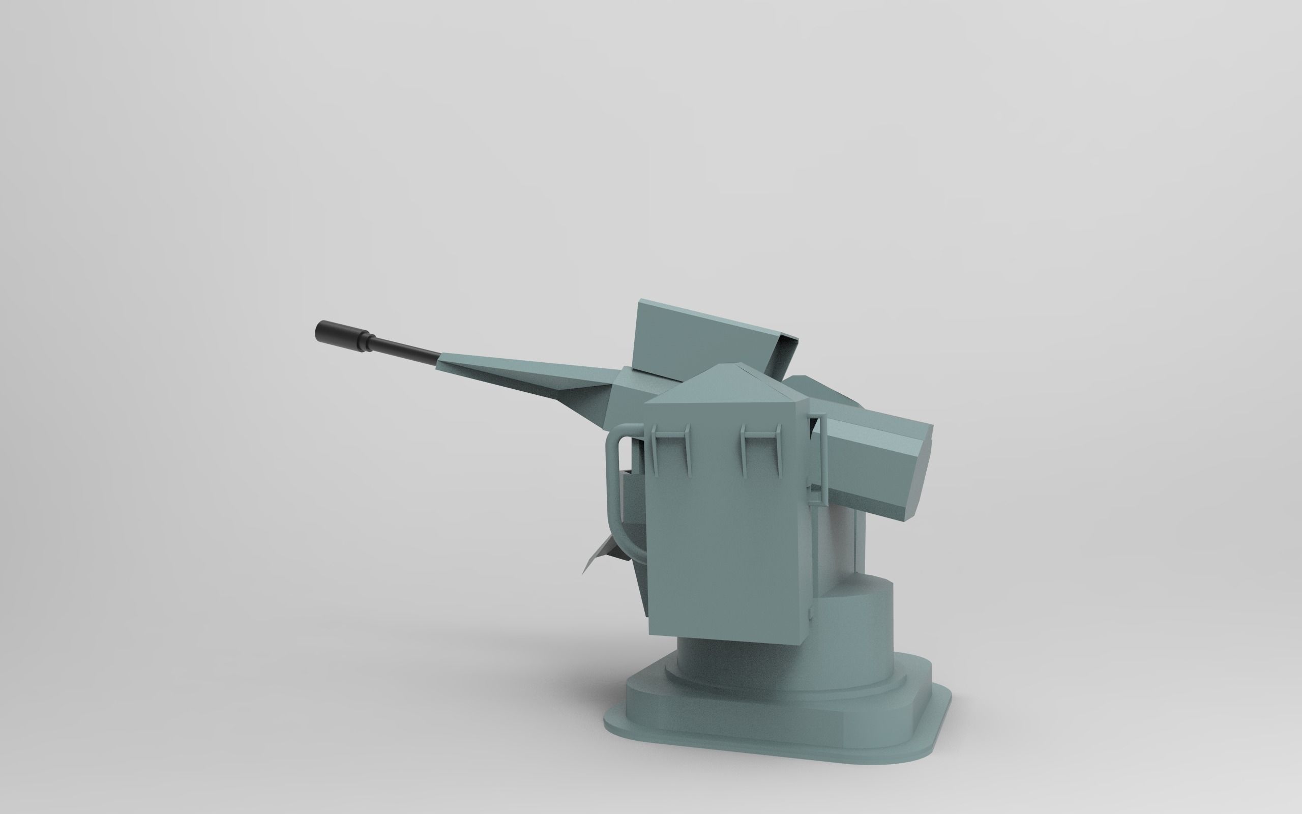 Naval gun type 15 3D model | CGTrader