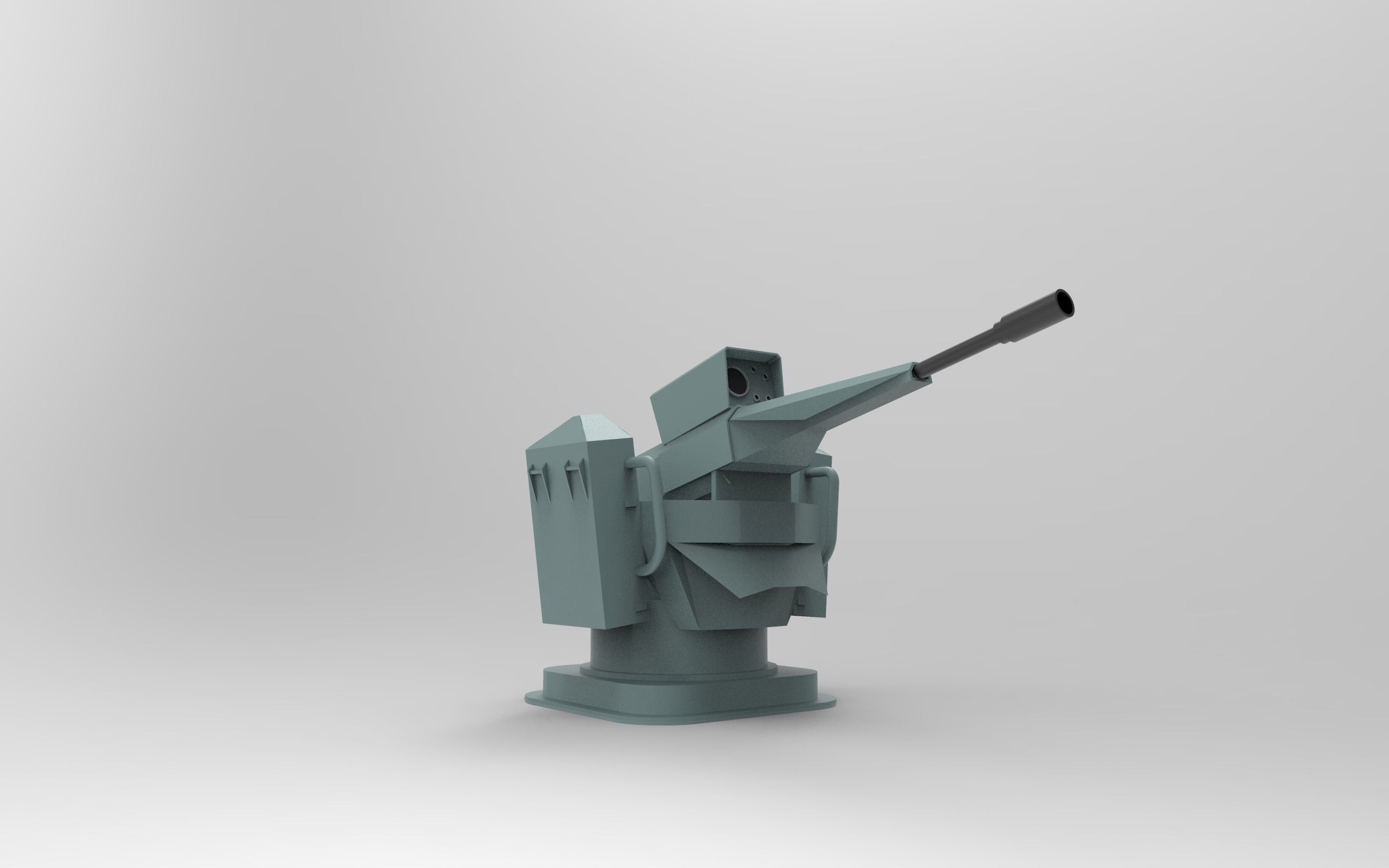 Naval gun type 15 3D model | CGTrader