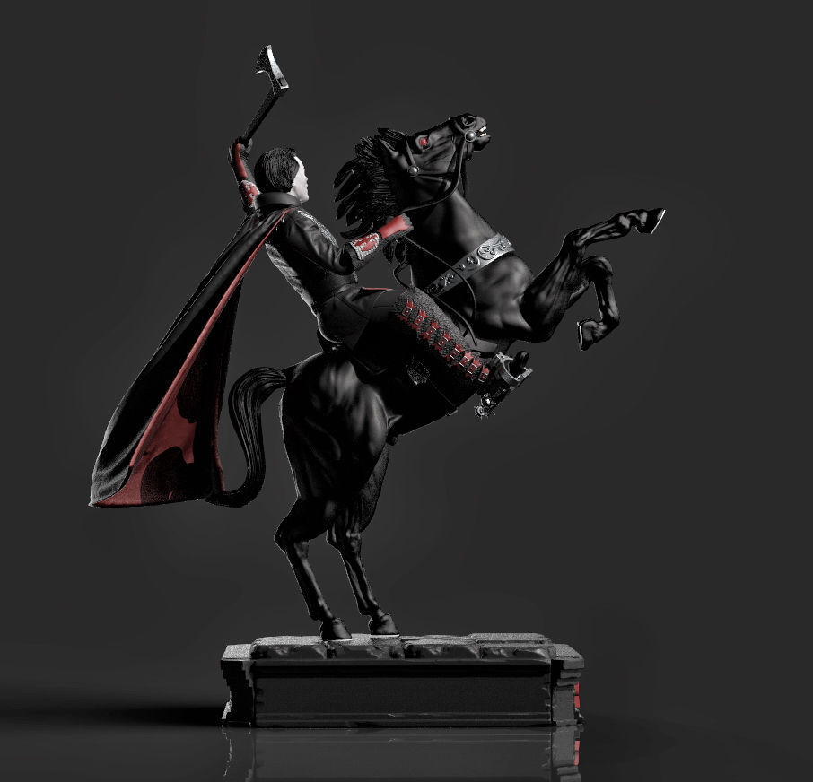 The Headless Horseman Model Statue 3D model 3D printable | CGTrader