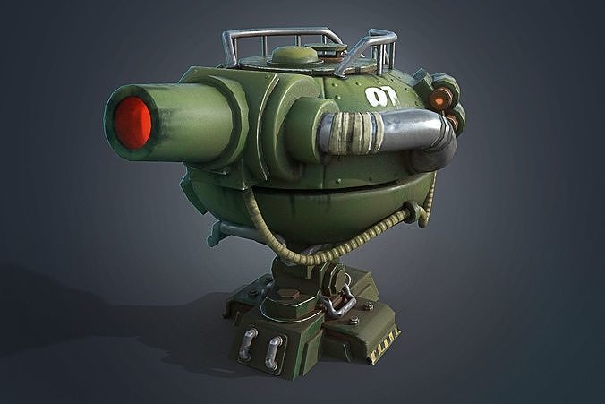 3D model Teapot Turret VR / AR / low-poly | CGTrader
