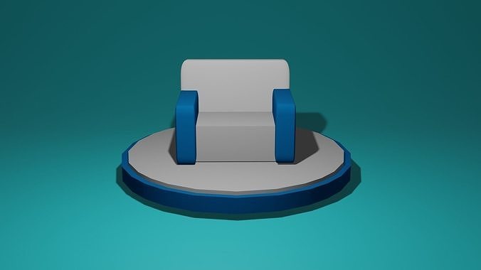 3D model Floating chair VR / AR / low-poly | CGTrader