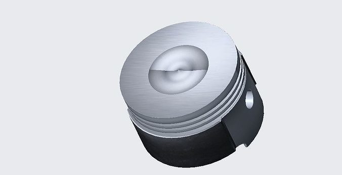 Piston stainless steel button 3D model 3D printable | CGTrader