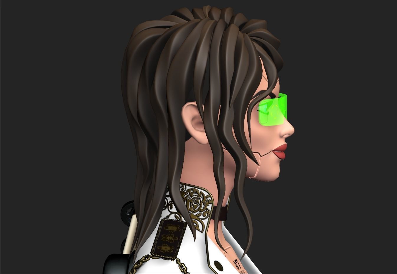 3D model Cyber Girl VR / AR / low-poly | CGTrader