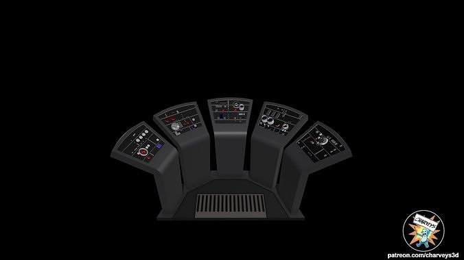 Star Wars Death Star Control Console for action figures 3D model 3D ...