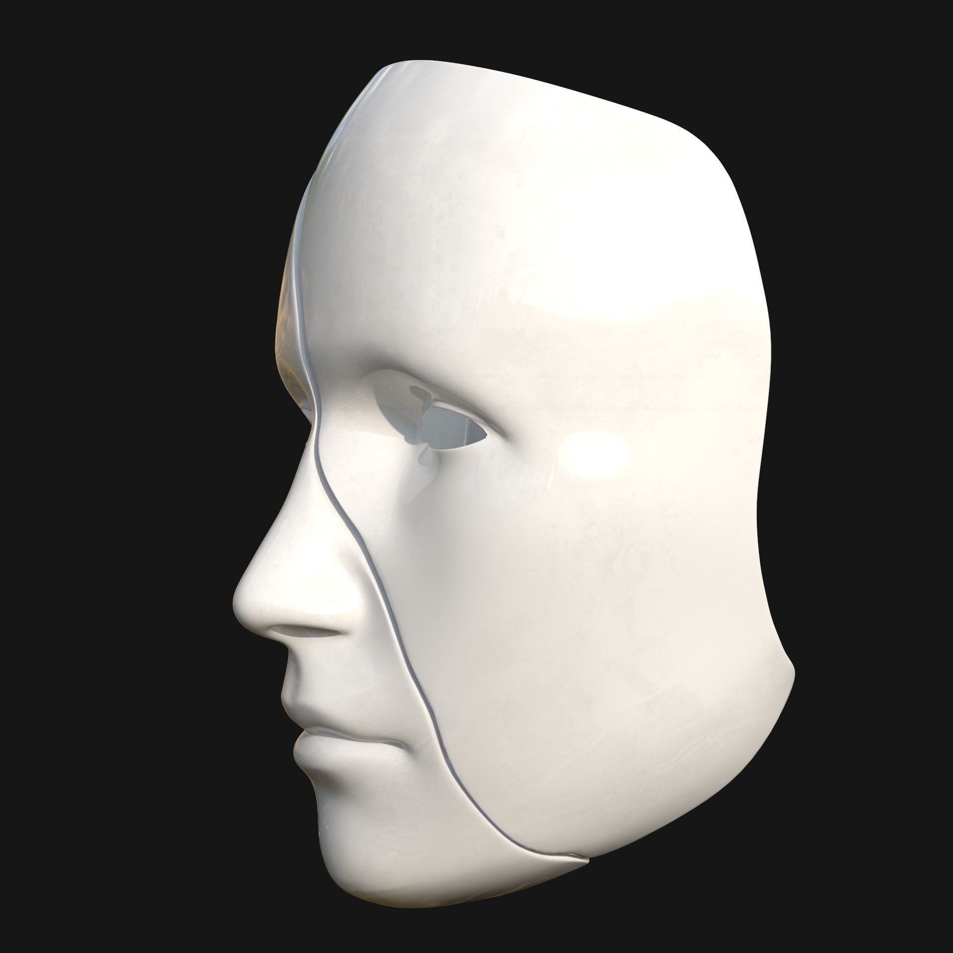 Broken mask 3D model | CGTrader