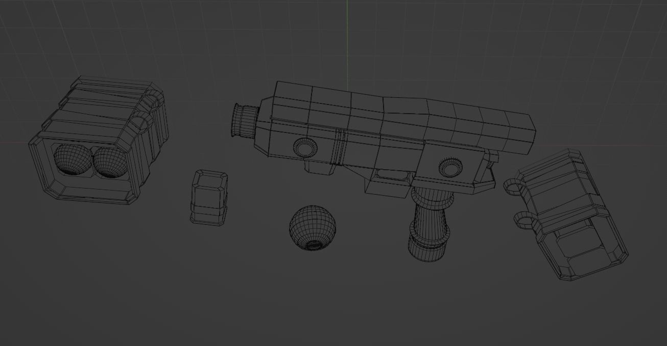 3D model Retro Sci fi blaster grenade ammo box props pack Low poly PBR VR / AR / low-poly | CGTrader