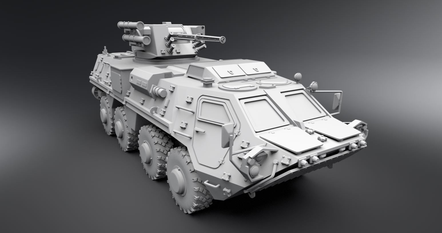 BTR 4e Scale model 3D model 3D printable | CGTrader