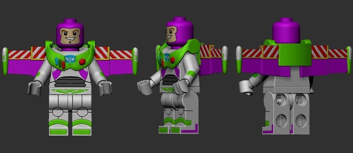 Buzz Lightyear Lego 3D model 3D printable | CGTrader