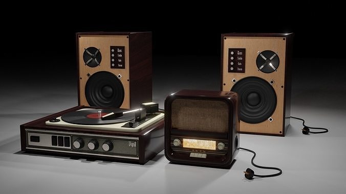 3D model Vintage Audio Model Pack VR / AR / low-poly | CGTrader