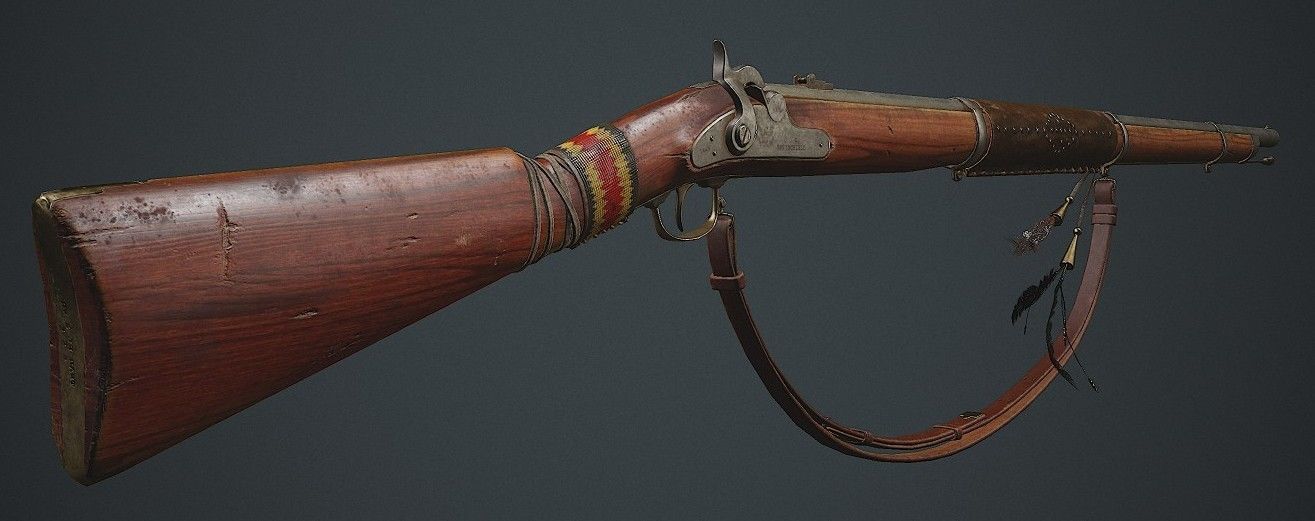 3D model Musket 1863 Game ready VR / AR / low-poly | CGTrader