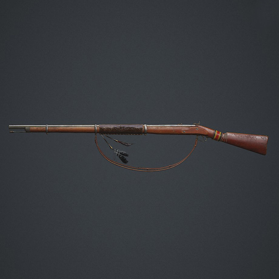 3D model Musket 1863 Game ready VR / AR / low-poly | CGTrader
