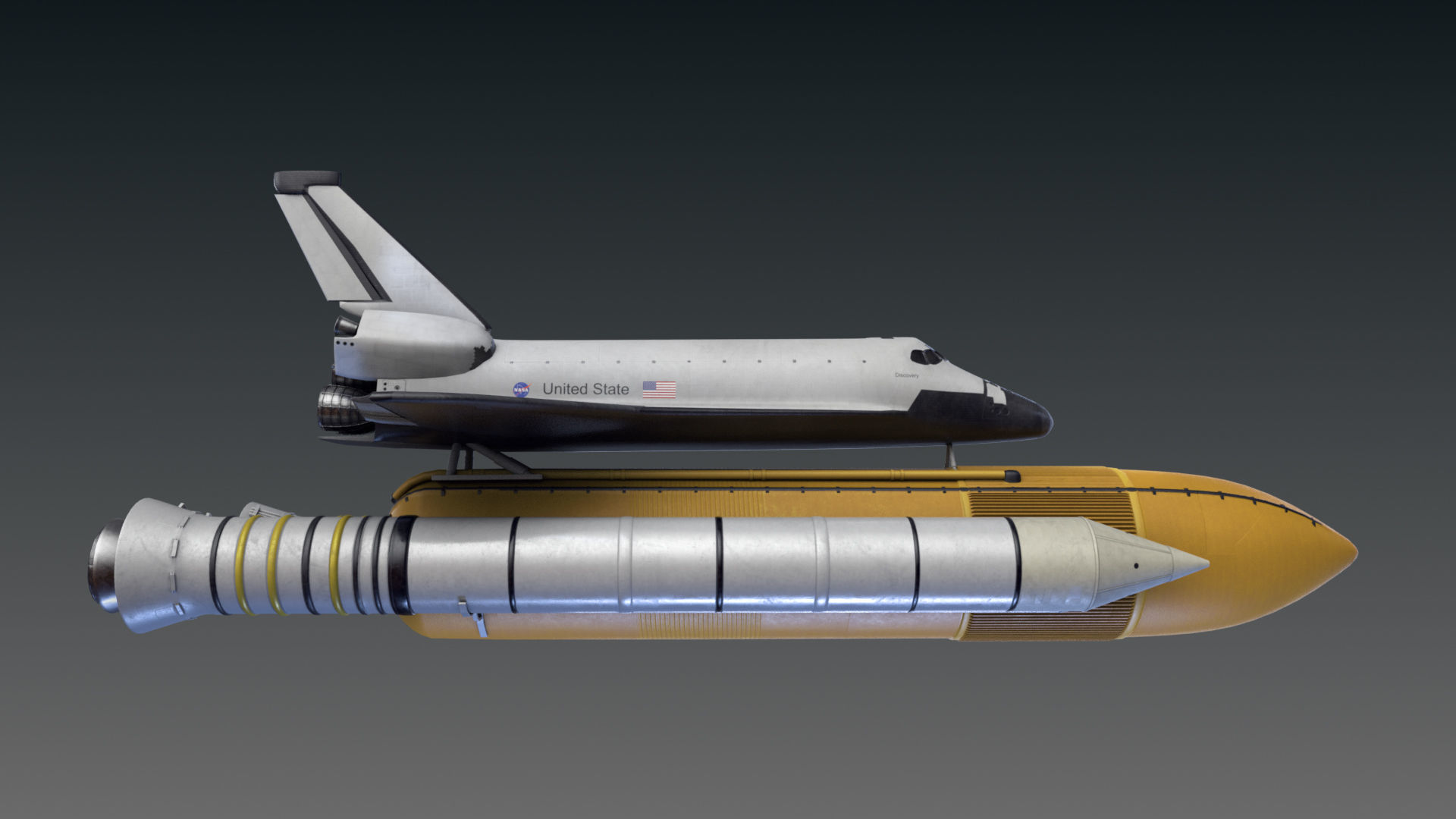 SPACE SHUTTLE discovery NASA 3D model | CGTrader