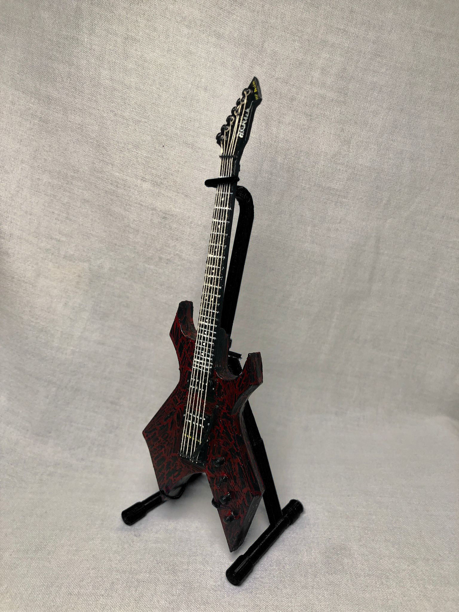 Stranger Things Eddie s Guitar BC Rich Warlock Guitar Replica 3D model ...