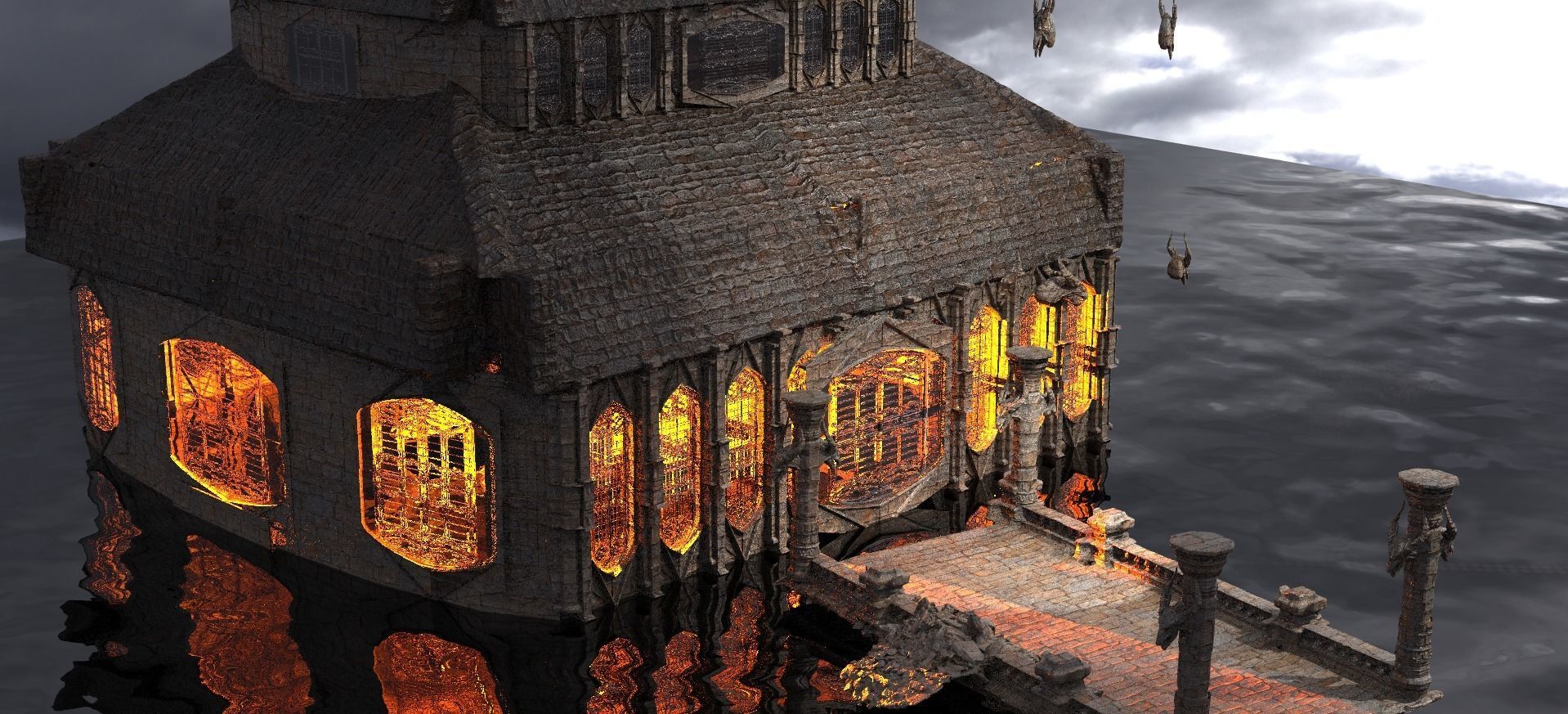 Lizard Cult Walls Kit bash 3D model | CGTrader