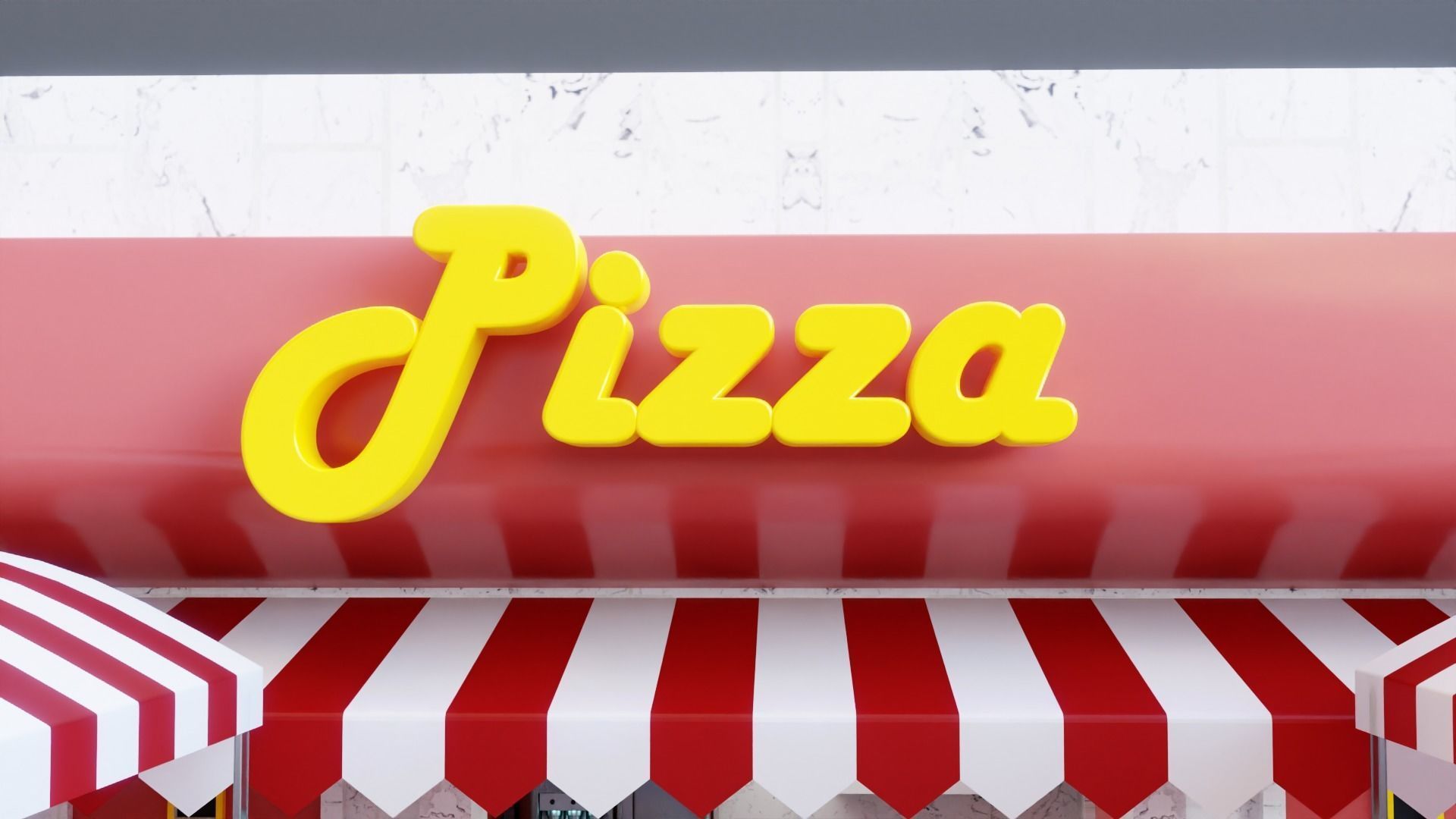 CARTOON PIZZA SHOP 3D model | CGTrader