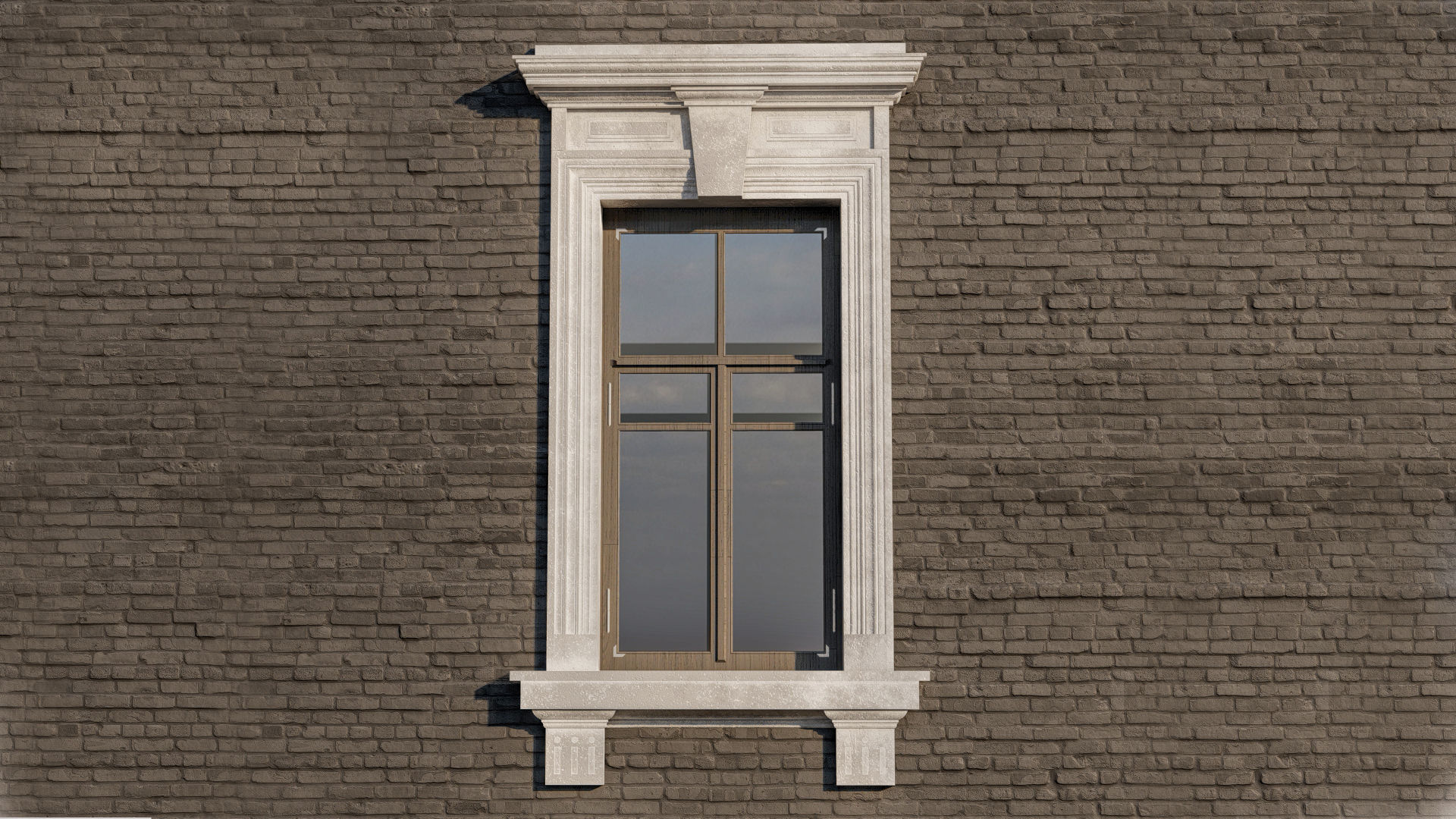 Classic window frame 3D model | CGTrader