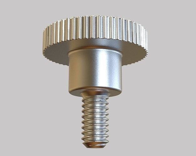 M5 x 10mm Knurled High Thumb Screws 3D model 3D printable | CGTrader