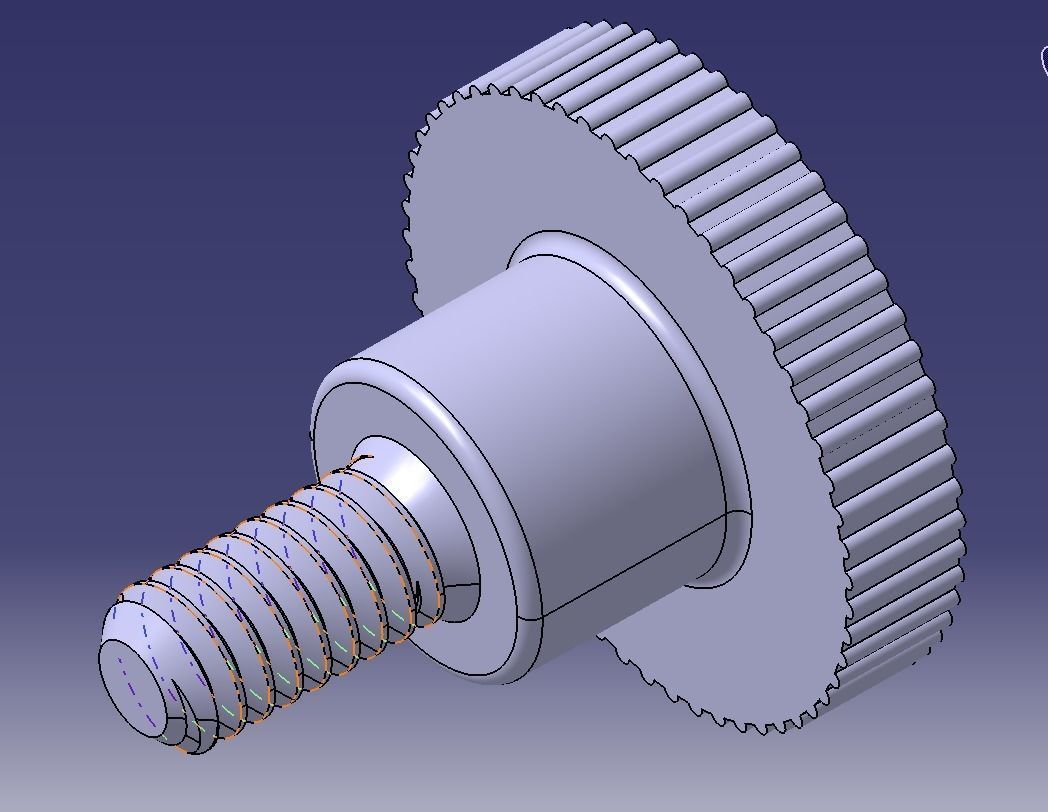 M4 x 10mm Knurled High Thumb Screws 3D model 3D printable | CGTrader