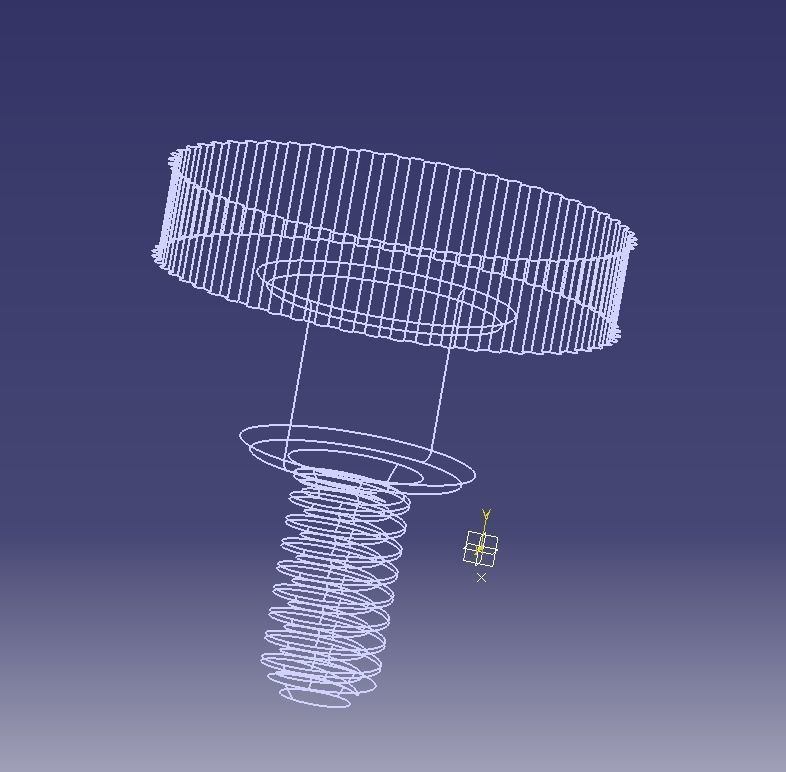 M4 x 10mm Knurled High Thumb Screws 3D model 3D printable | CGTrader