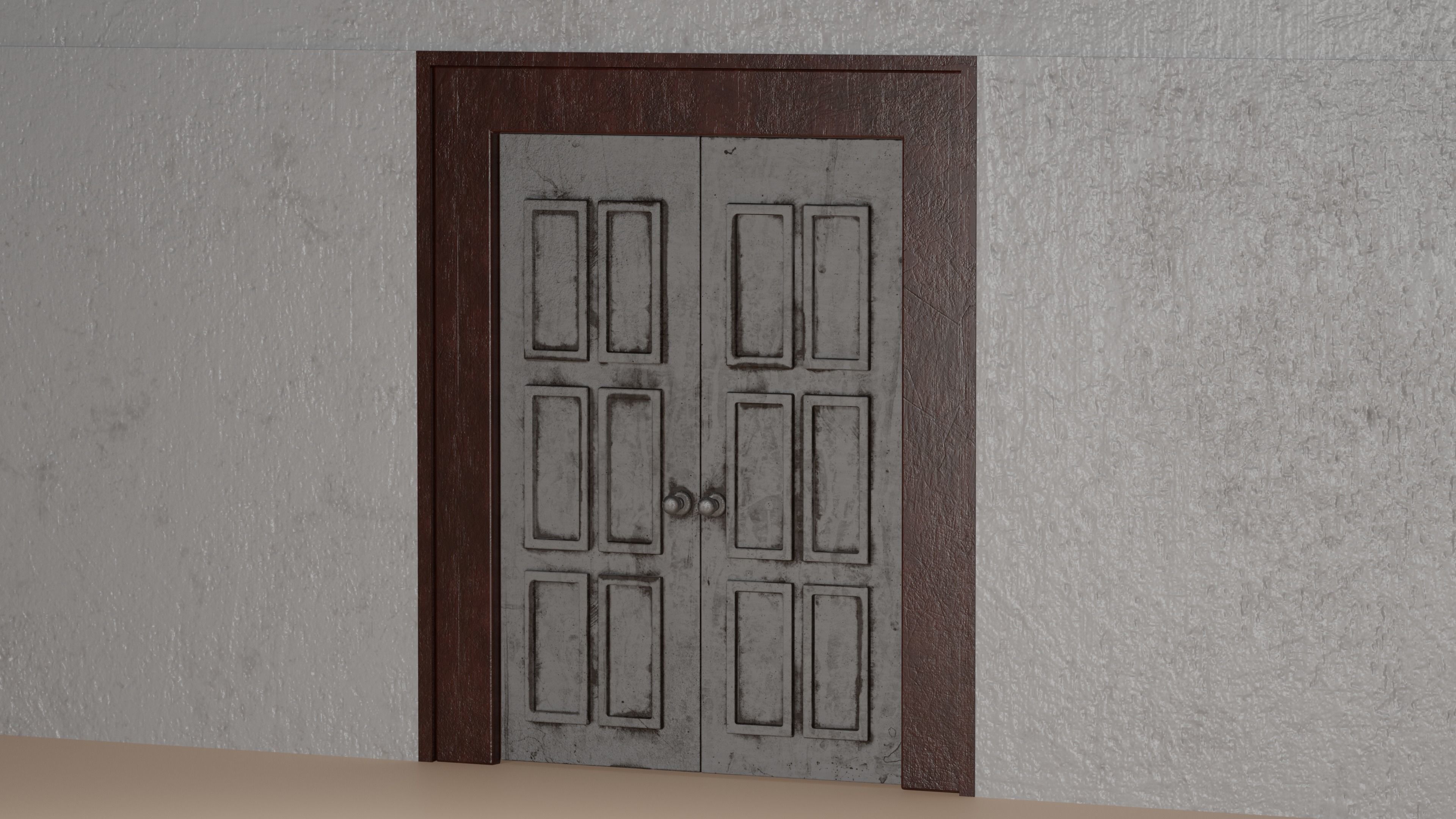 Damaged Wood Door 3D model | CGTrader