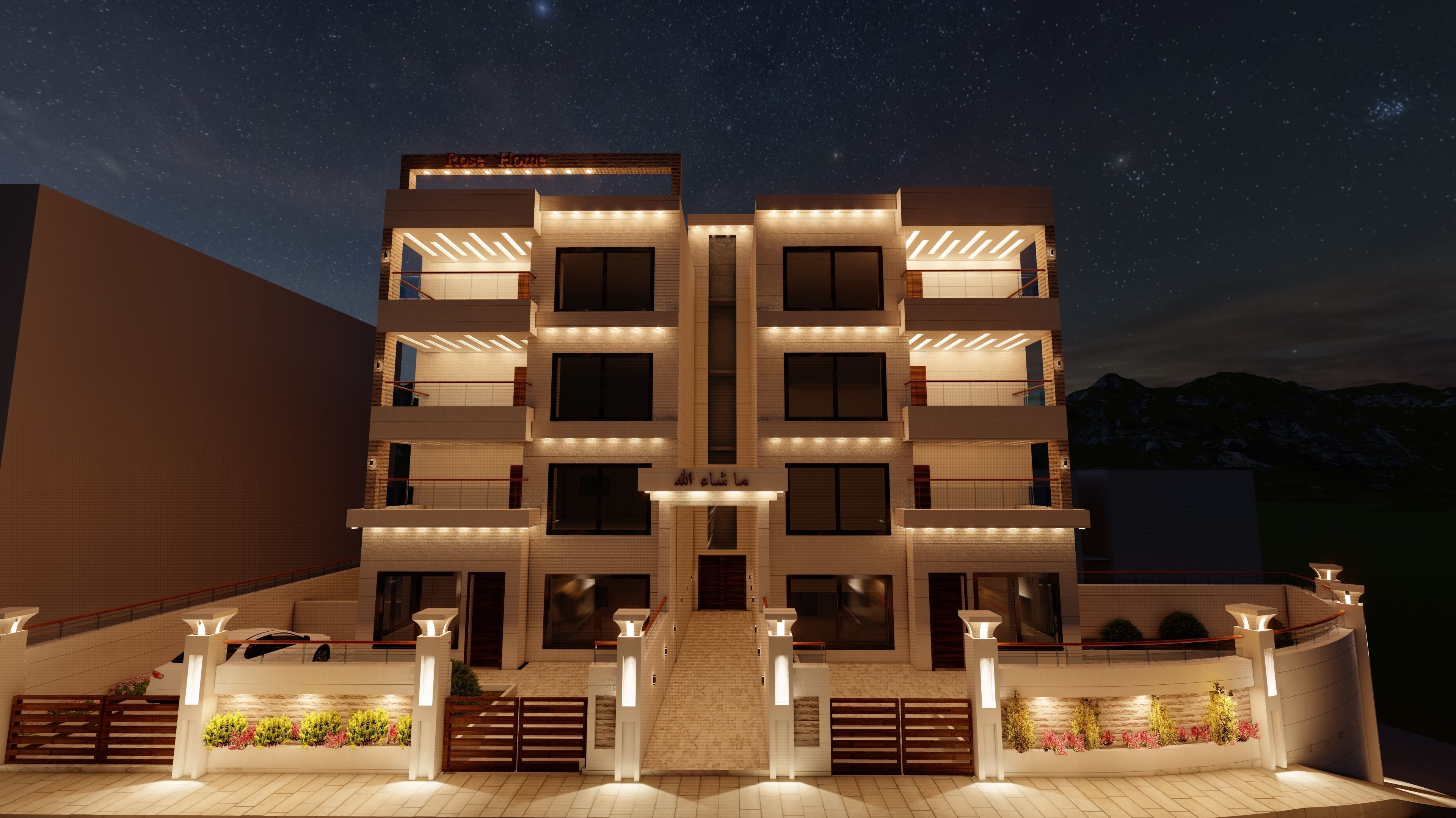 1 unit of housing complex free 3D model | CGTrader