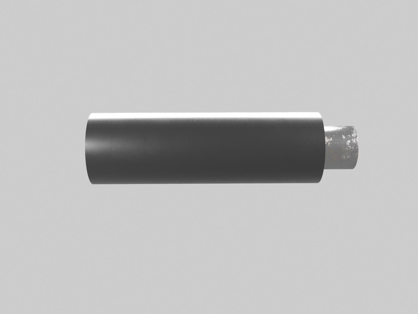 Steel pipes in polyurethane foam insulation PE sheath 3D model | CGTrader