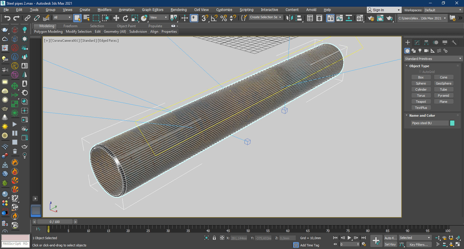 Steel Pipes 3d Model Cgtrader