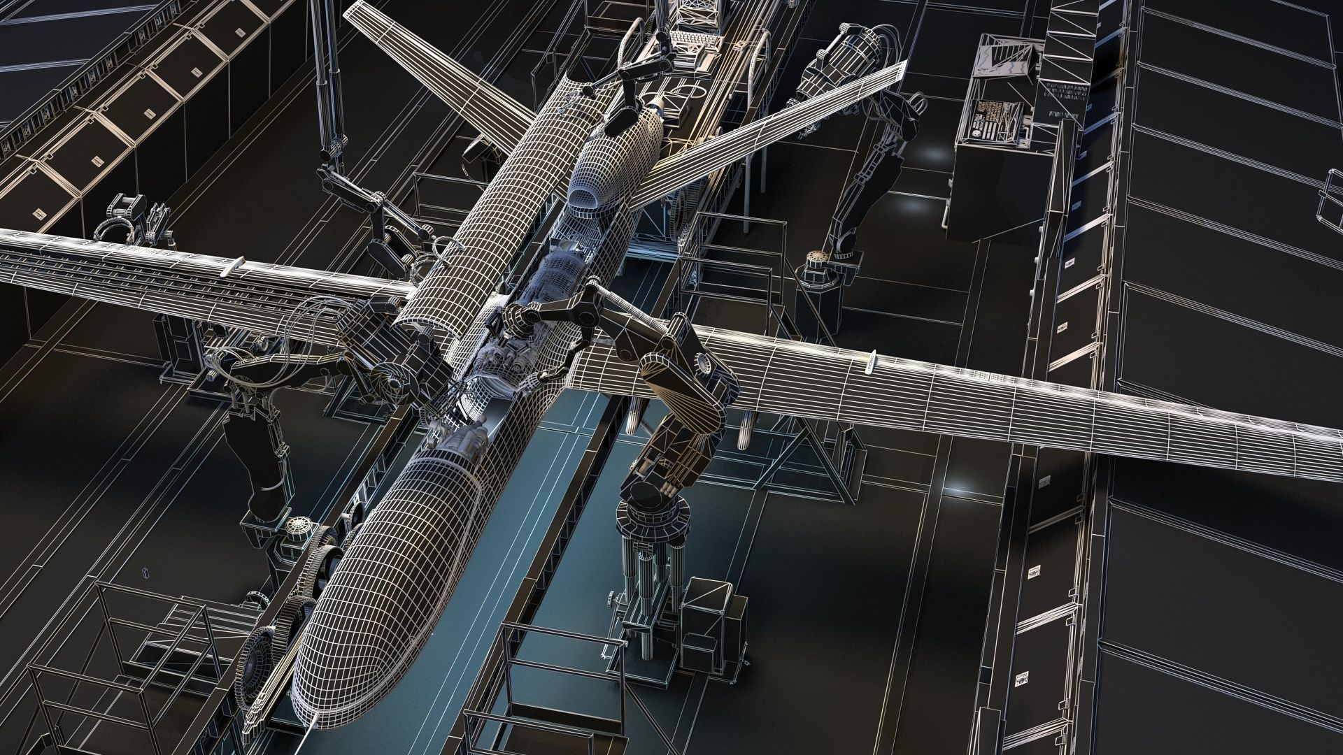 Aircraft manufacturing 3D model | CGTrader