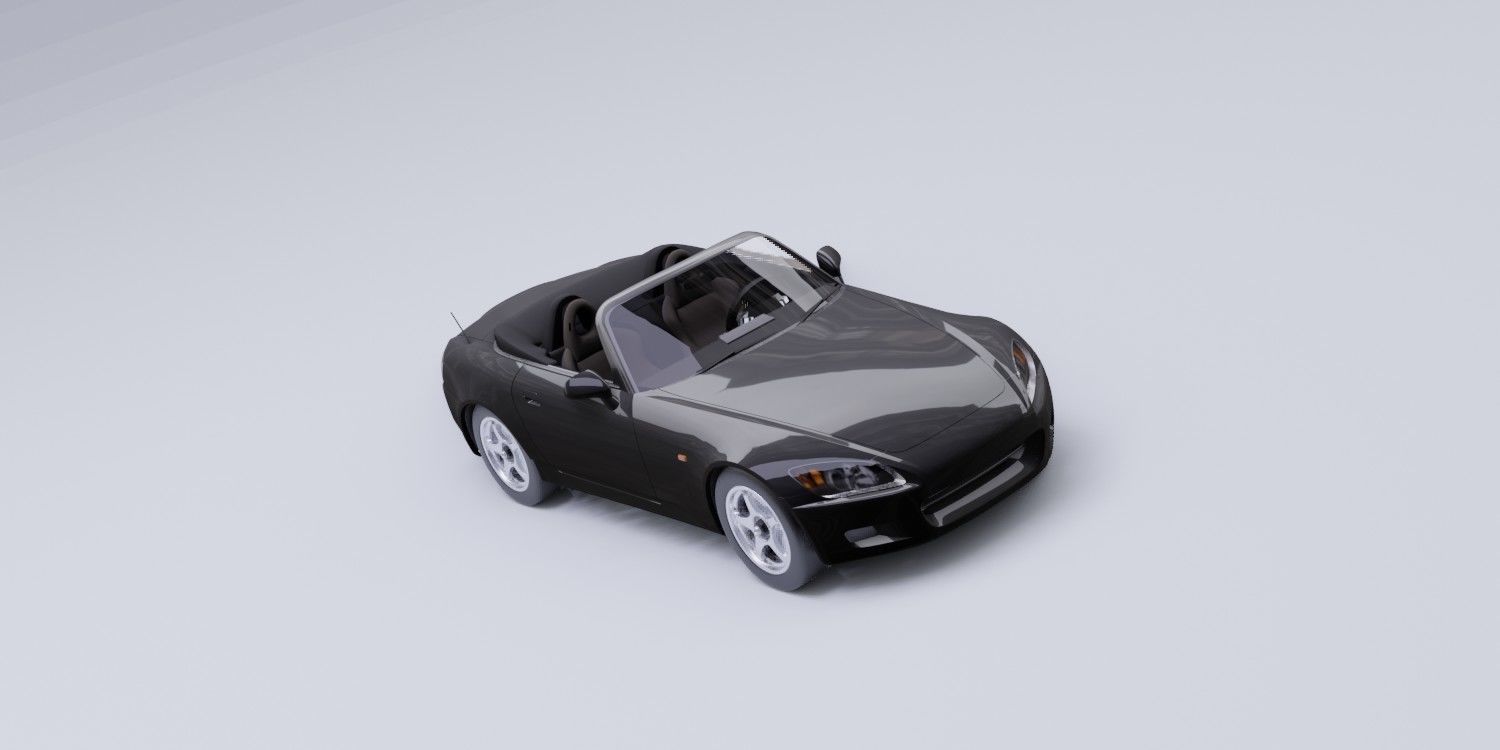 Honda S2000 model in Blender 3D model | CGTrader