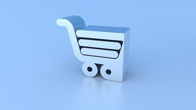 3D Shopping Cart free 3D model | CGTrader