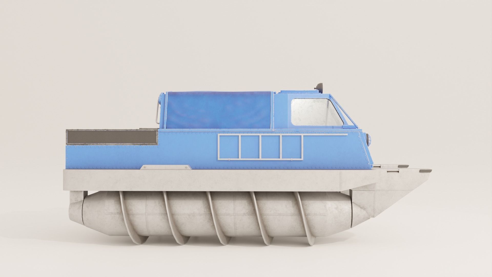 3D model Zil 2906 Soviet all-terrain rescue vehicle VR / AR / low-poly ...