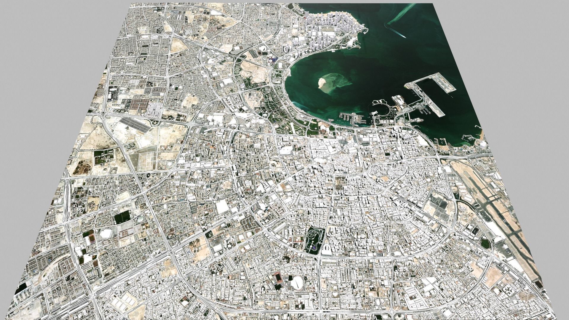Cityscape Doha Qatar 3D model | CGTrader