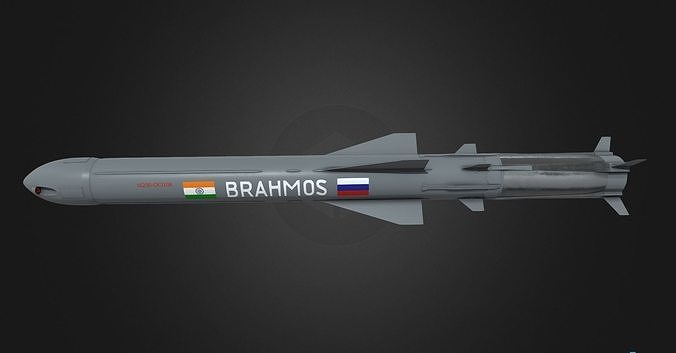 3D model BrahMos russian missile VR / AR / low-poly | CGTrader