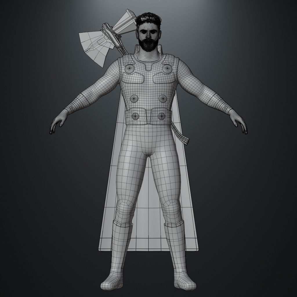 3D model Thor Rigged VR / AR / low-poly | CGTrader
