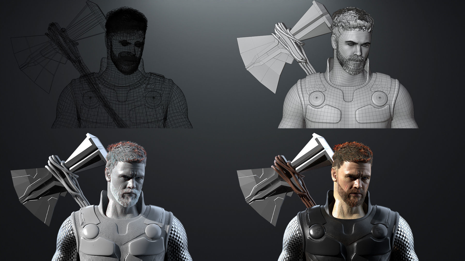 3D model Thor Rigged VR / AR / low-poly | CGTrader