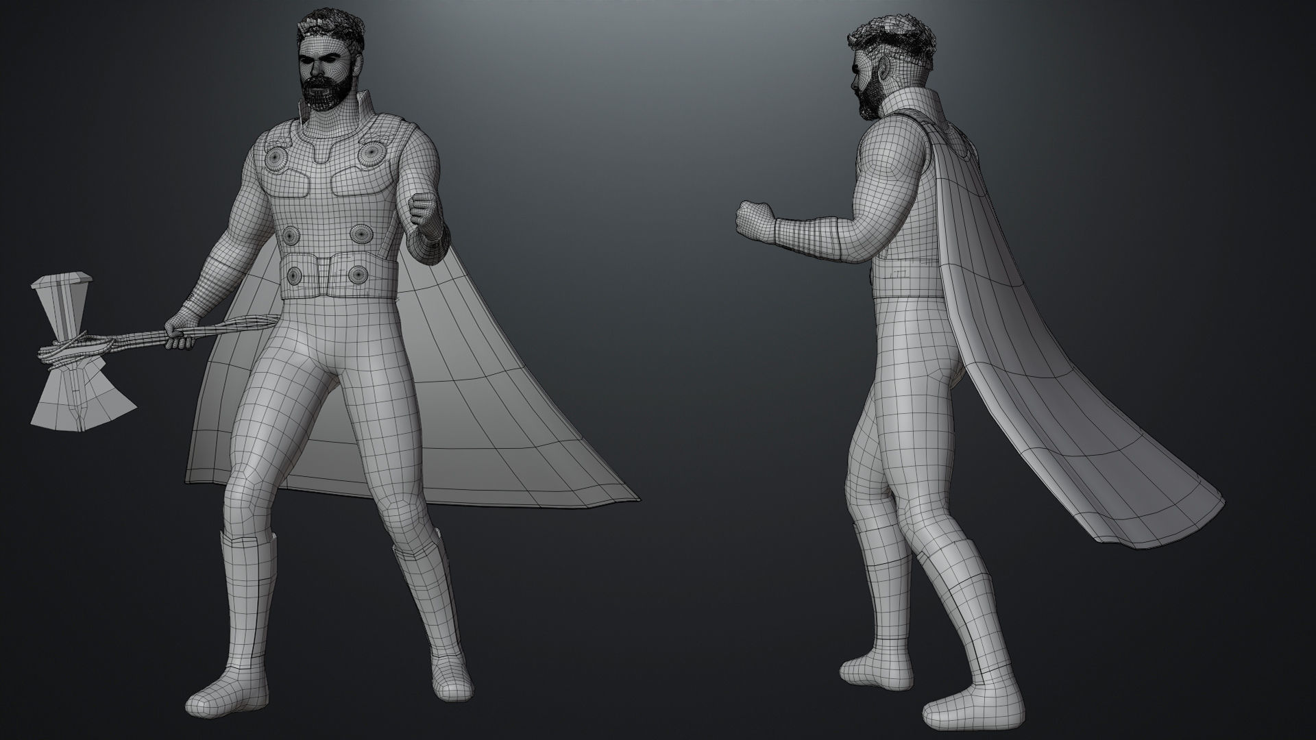 3D model Thor Rigged VR / AR / low-poly | CGTrader