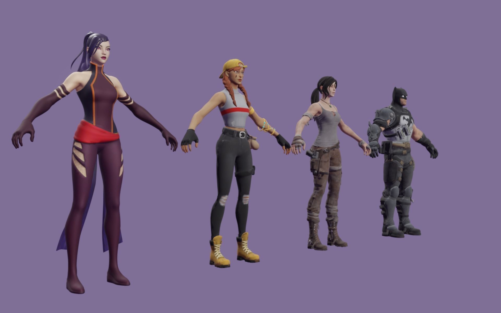 Fortnite Pack 3D model rigged | CGTrader