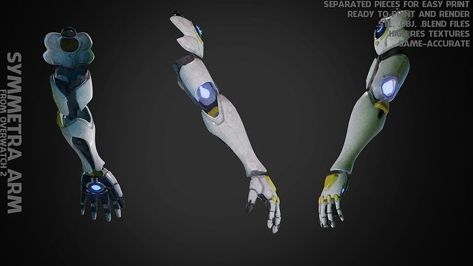 Overwatch 2 Symmetra Arm for Cosplay 3D model 3D printable | CGTrader