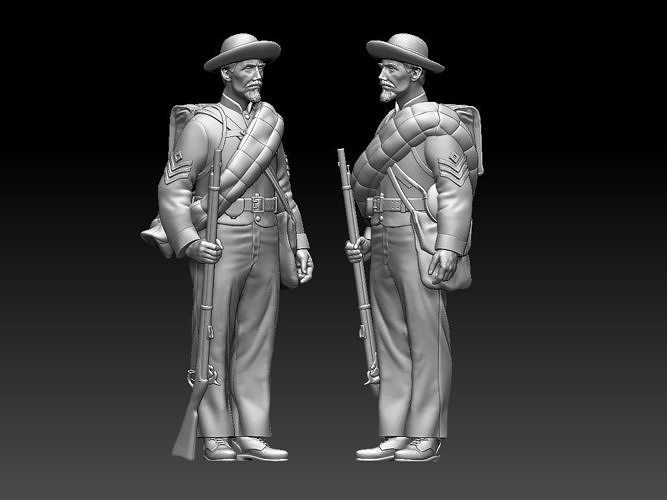 Confederate Mississippi Infantry 3D model 3D printable | CGTrader