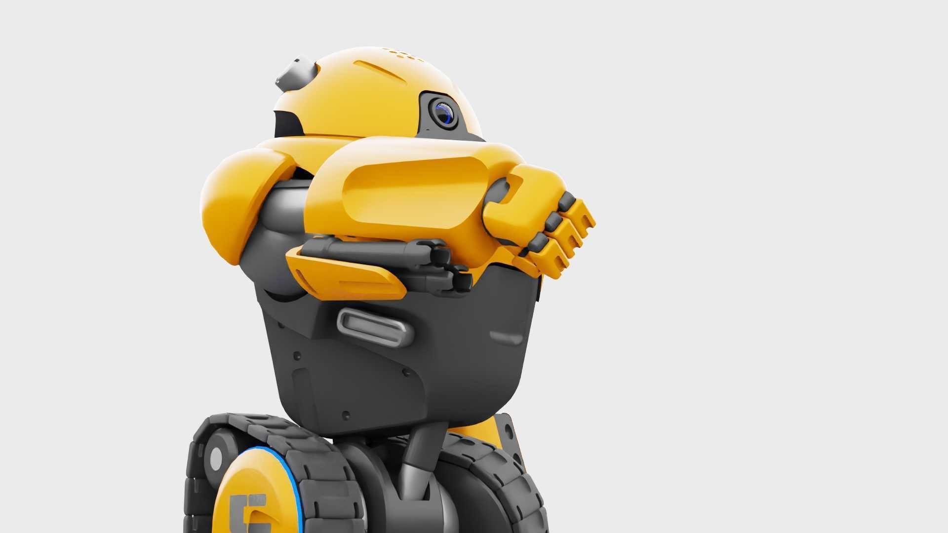 MILITARY BOT C-3000 RIGGED 3D model rigged | CGTrader