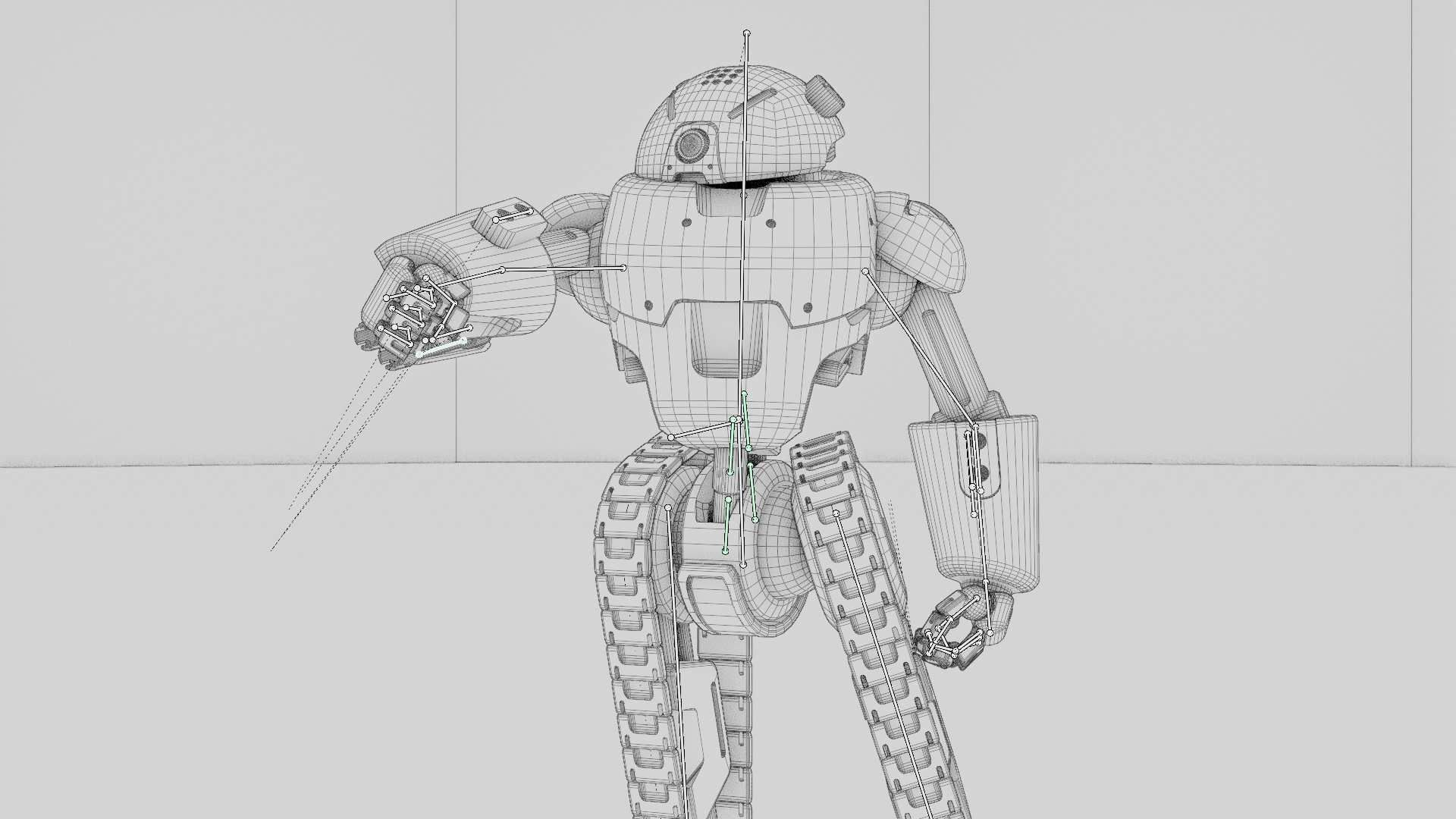 MILITARY BOT C-3000 RIGGED 3D model rigged | CGTrader