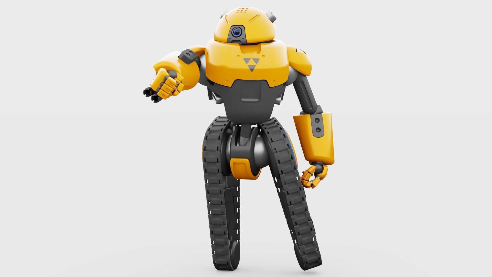 MILITARY BOT C-3000 RIGGED 3D model rigged | CGTrader