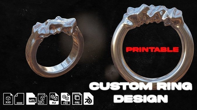 Ring Printable 3D model 3D printable | CGTrader