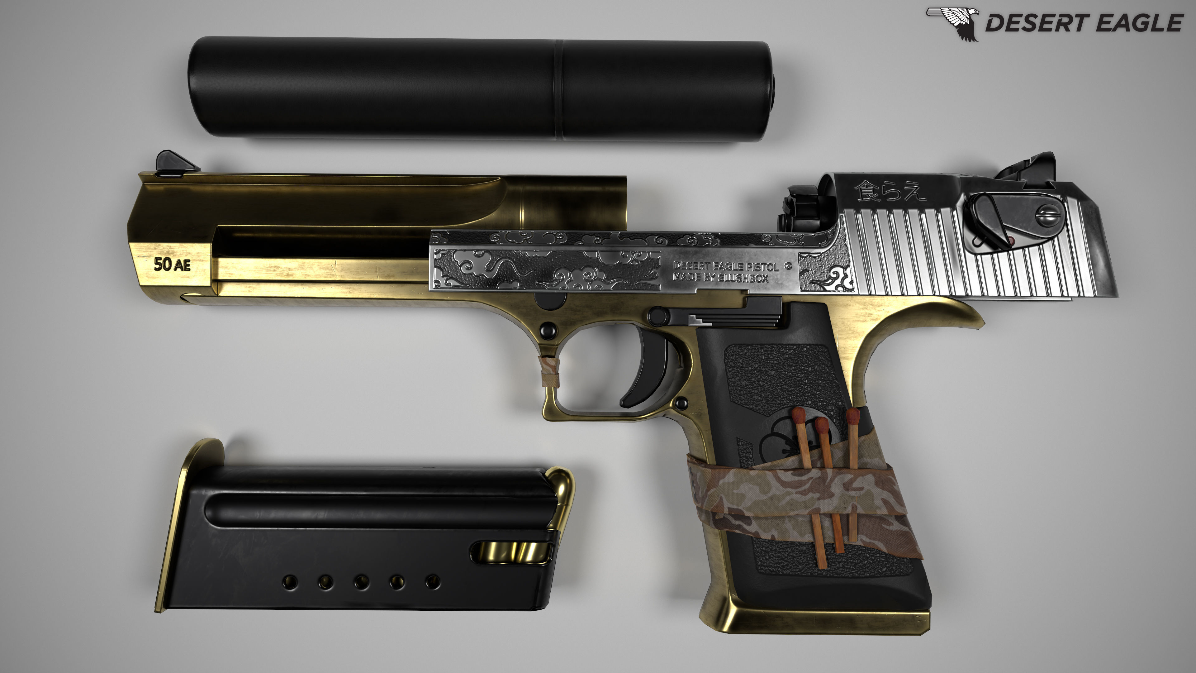 Custom Desert Eagle 3D model | CGTrader