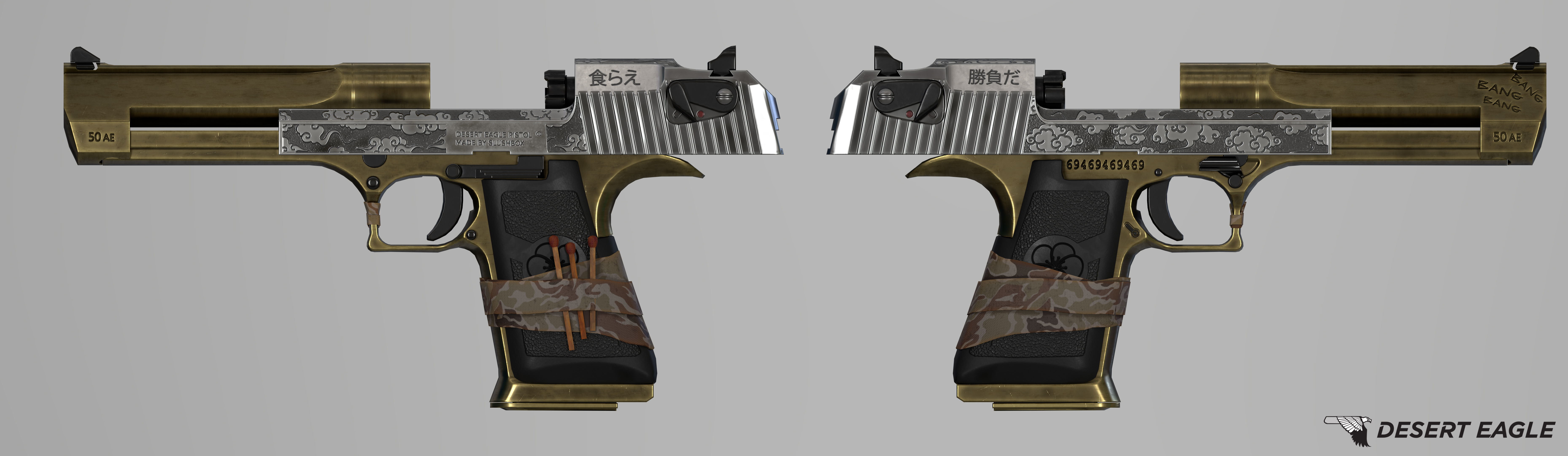 Custom Desert Eagle 3D model | CGTrader