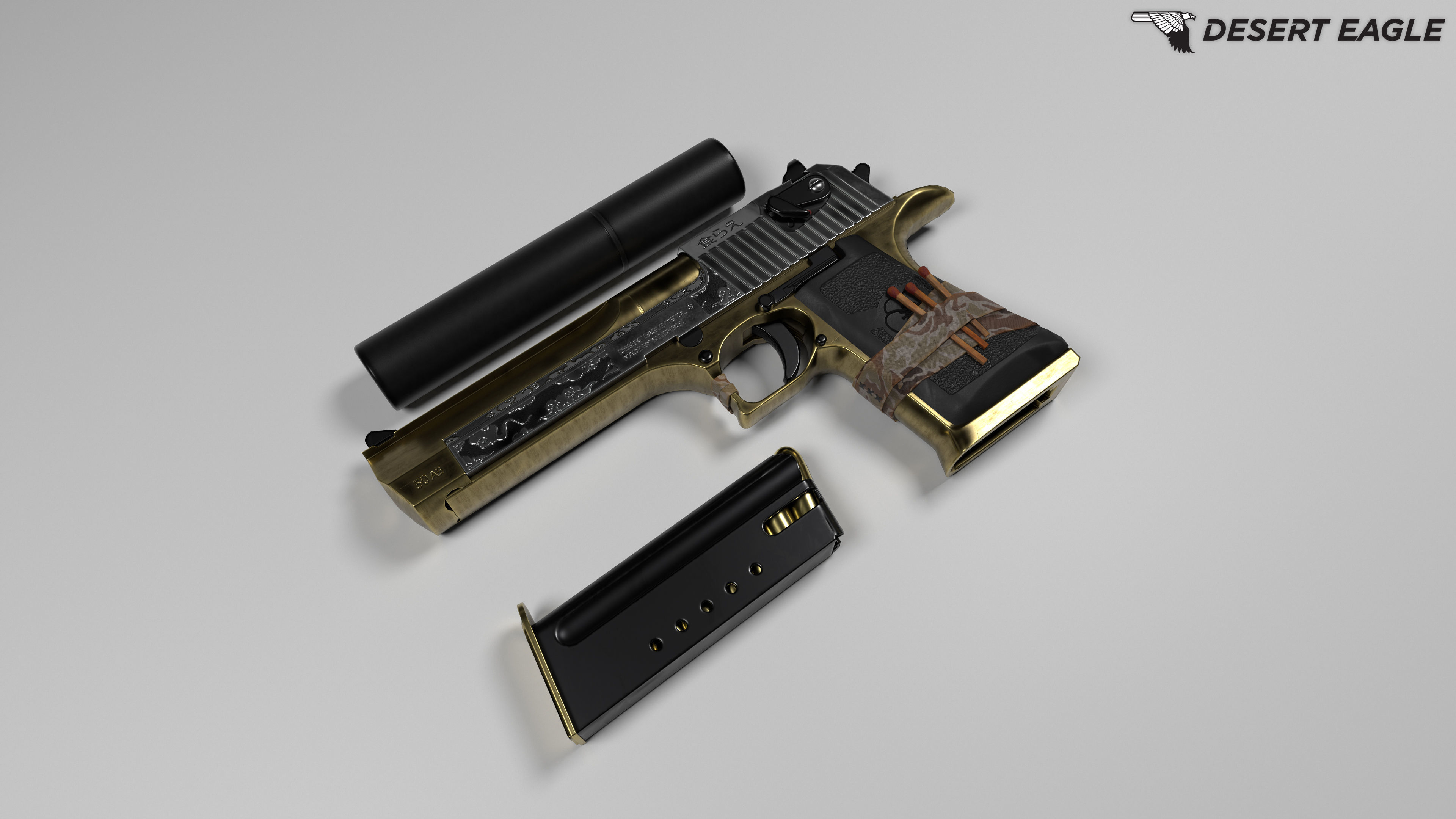 Custom Desert Eagle 3D model | CGTrader