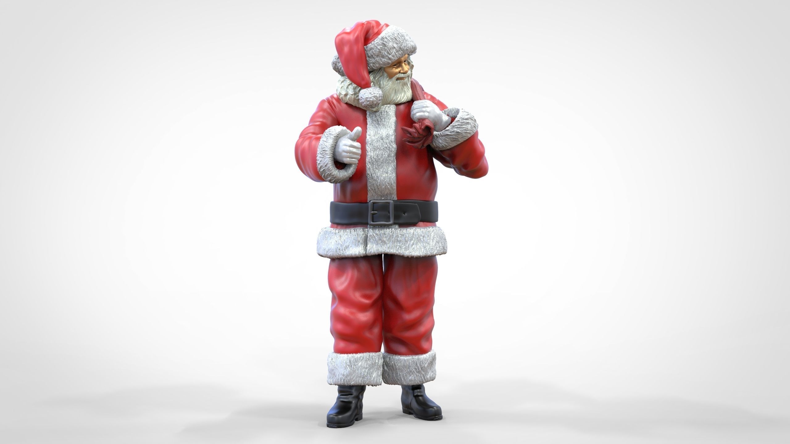 Christmas Collection 3 Santa Claus Christmas tree stuff 3D model 3D ...